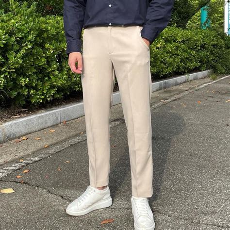 남자소라색셔츠 하늘색 남방 페이퍼셔츠 스탠다드 와이셔츠 베이지슬랙스 봄 가을 결혼식하객룩 코디 네이버 블로그