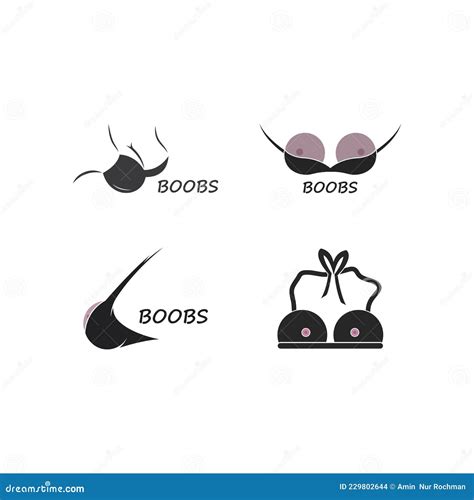 Cute Sex Shop Logo And Badge Design Template Label Adult Store Symbol Icon Boobs Woman S