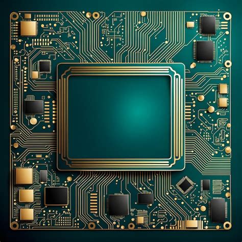 Premium Photo Electronics Curcuit Illustration Background Template