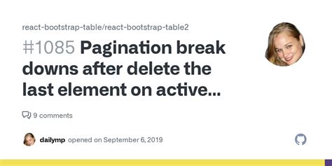Pagination Break Downs After Delete The Last Element On Active Page Issue React