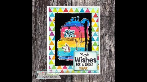 Unity Quick Tip Paper Pieced Back To School Card Unity Blog