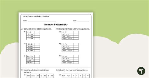 Explore The World Of Patterns With Pattern Worksheets Worksheets Library