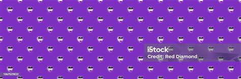 무성 수평 웹 배너 성소수자 자부심 깃발 무성 자만 플래그 색상과 무성 원활한 패턴 무성의 날 포스터 4월 6일 소셜 미디어와