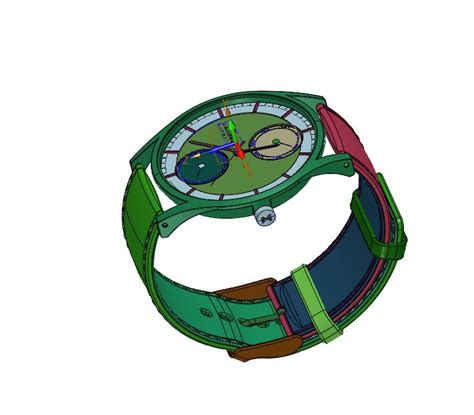 丹麦诗格恩石英机械手表step 模型图纸下载 懒石网