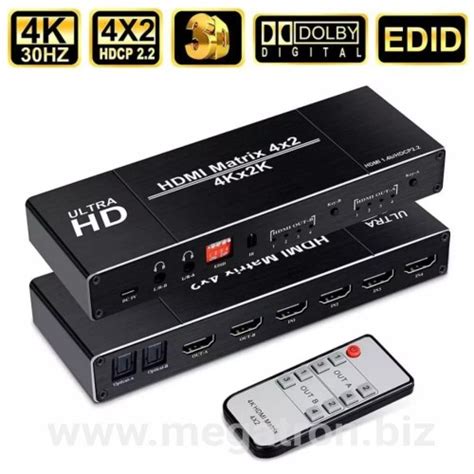 Jual HDMI Matrix 4x2 4 Input 2 Output Jakarta Barat MEGATRON BIZ Tokopedia