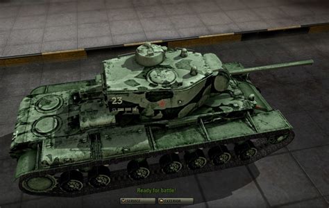 23-PanzerKatzen: WOT: Russian Heavy Tank KV-3 "Peppermint green camo"