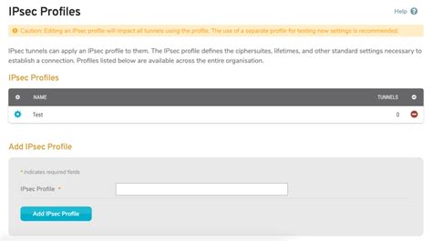 IPsec Profiles Mako Networks Documentation