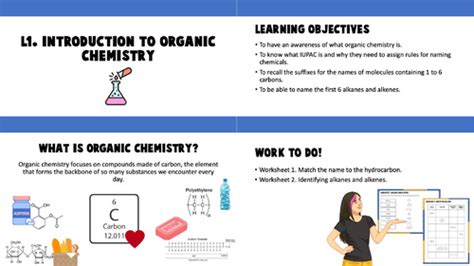 Organic Chemistry Lesson 1 Introduction Teaching Resources