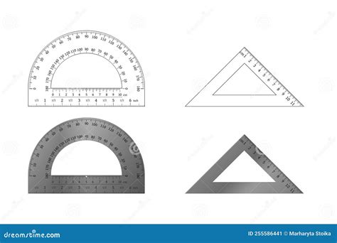 Metal Protractor Ruler Straight And Angular Vernier Caliper Set