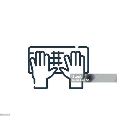 프로그래밍 개념에서 입력 아이콘 벡터 입력 편집 가능한 스트로크의 얇은 선 그림입니다 웹 및 모바일 앱 로고 인쇄 미디어에 사용하기 위한 선형 기호를 입력합니다 교통에 대한