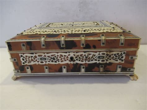 Anglo Indian Tortoise Shell And Ivory Box Jane Marsden Antiques And Interiors