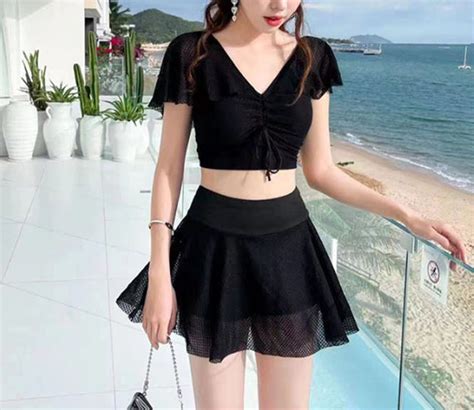 2컬러2사이즈 투피스수영복 비키니 수영복 비치웨어 투피스비니키 날개 프론트 셔링 2피스 비키니 수영복 모노키니 래쉬가드 치마 세트 몸매보정 치마 세트 비키니 바지 신혼여행