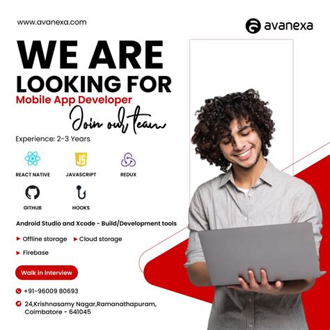 Avanexa Technologies On Linkedin Mobileappdeveloper Techjobs Hiringnow Developerjobs