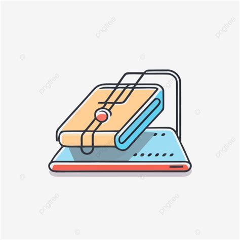 Colorful Logo For A Notebook Computer Vector A Lineal Icon Depicting