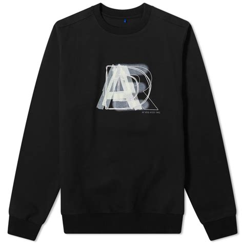 Ader Error Ae Tape Logo Crew Sweat Black End Kr