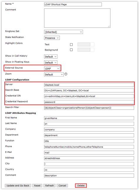 LDAP Shortcut Groups