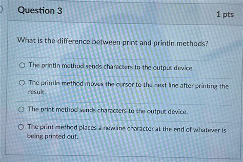 solved question 31ptswhat is the difference between print