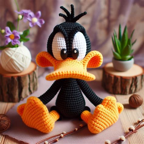 Daffy Duck Amigurumi Free Pattern En 2024 Modèles Au Crochet Disney