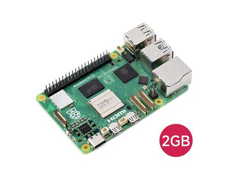Raspberry Pi 5 2gb 树莓派5代 Bcm2712处理器 24ghz四核64位arm Cortex A76 采用raspberry Pi自主研发的io控制芯片rp1