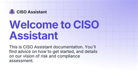 🐙 Ciso Assistant 10 Is Available Intuitem