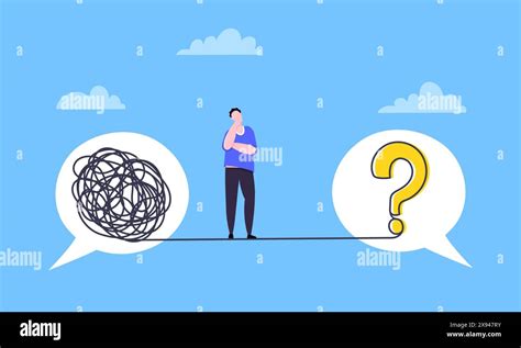 understanding problem solution simplify challenge stock vector image