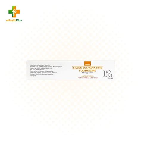 Flammazine Silver Sulfadiazine 1 Cream 5g Ehealthplus Online