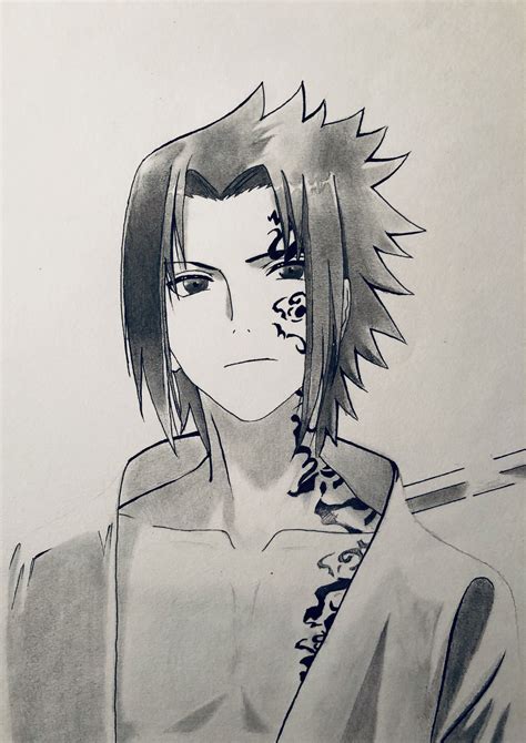 Sasuke Uchiha Shippuden Akatsuki Drawing