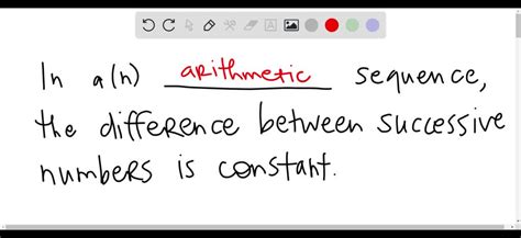 solved in a n sequence the difference between successive terms is a