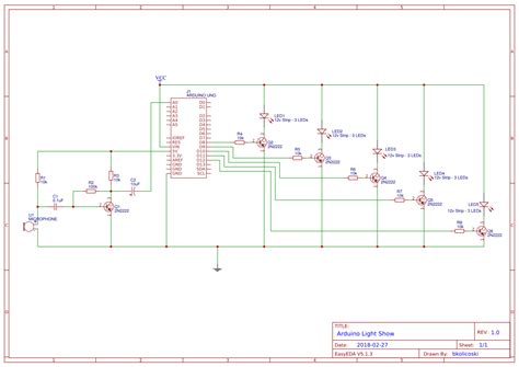 Arduino Controlled Light Show Easyeda Open Source Hardware Lab