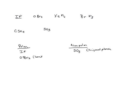 Solved Text Predict Whether Each Of The Following Molecules Is Polar Or Nonpolar If2 Cs2