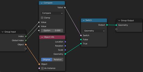 Using Geometry Nodes How Can I Toggle Between Different Geometries Similar To Shader Editor