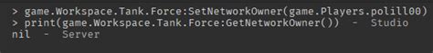 Network Ownership Being Forced Back To The Server Scripting Support