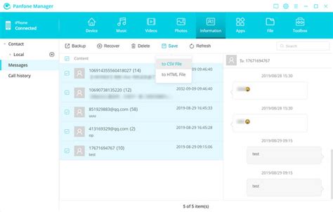 How To Export Your Iphone Sms As A Csv File To Your Computer