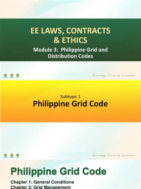 M3 Philippine Grid And Distribution Codes Pdf