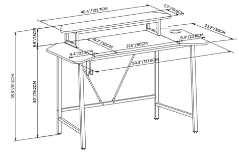 Bestier V001 041023 01 Computer Desk With Led Instruction Manual