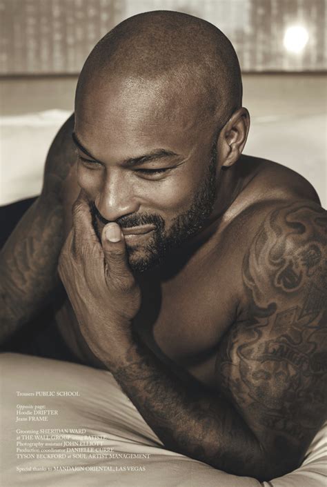 Tyson Beckford Leg Tattoos