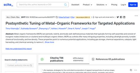 Postsynthetic Tuning Of Metalorganic Frameworks For Targeted Applications