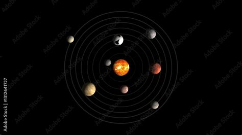 Solar Systemgravity Wireframe Simulation In Cosmos Theory Of