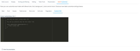 Customize Table Wpdatatables Tables And Charts Wordpress Plugin