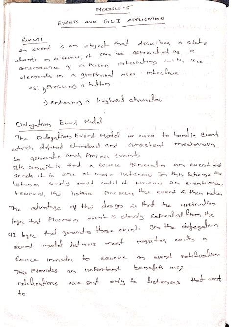 Java Module 5 Fifth Semester Module 5 Events And Gui Application Events Event Is An Object