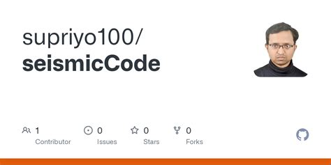 GitHub Supriyo SeismicCode