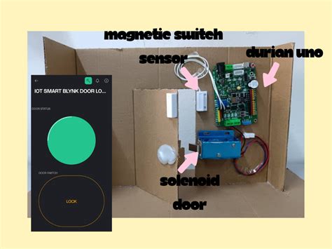 ARDUINO STEM RBT PROJECT IOT SMART BLYNK DOOR LOCK SYSTEM WITH DURIAN UNO