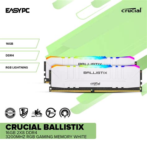 Crucial Ballistix 16gb 2×8 Ddr4 3200mhz Rgb Gaming Memory White Eol Wp Plugin Test