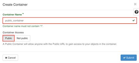 Create A Public Containerbucket And Add An Object Welcome To The