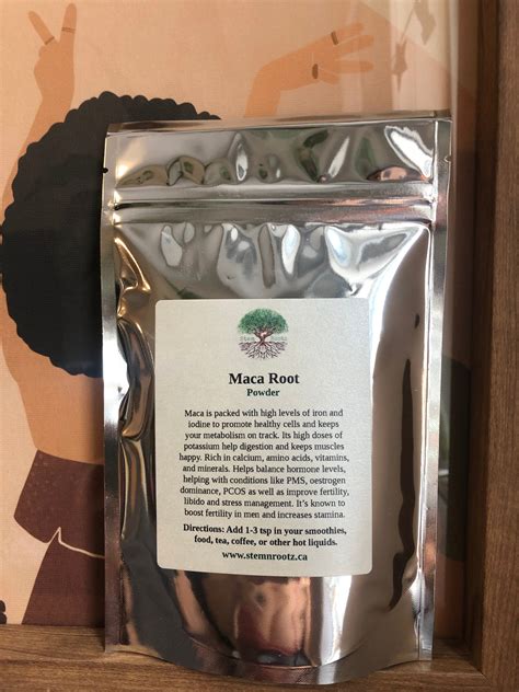 Maca Root Powder Private Label 4oz Stem N Rootz