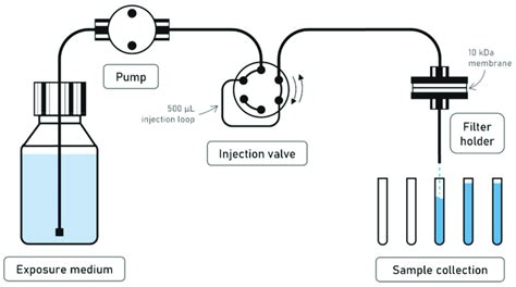 Representation Of The Setup Used For The Flow Through Dissolution Download Scientific Diagram