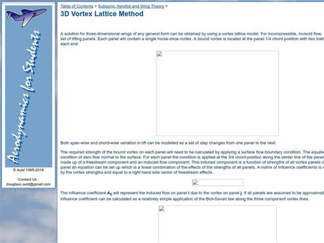 University Of Sydney Vortex Lattice Method Ebook For 9th 10th Grade Lesson Planet