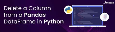 How To Delete A Column From A Pandas Dataframe In Python