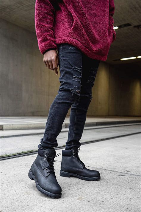 Black Timberland Outfits Timberland Boots Mens Timberland Outfits