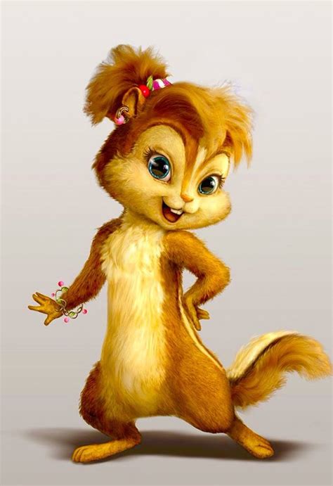 Cute Cartoon Girl Chipmunk